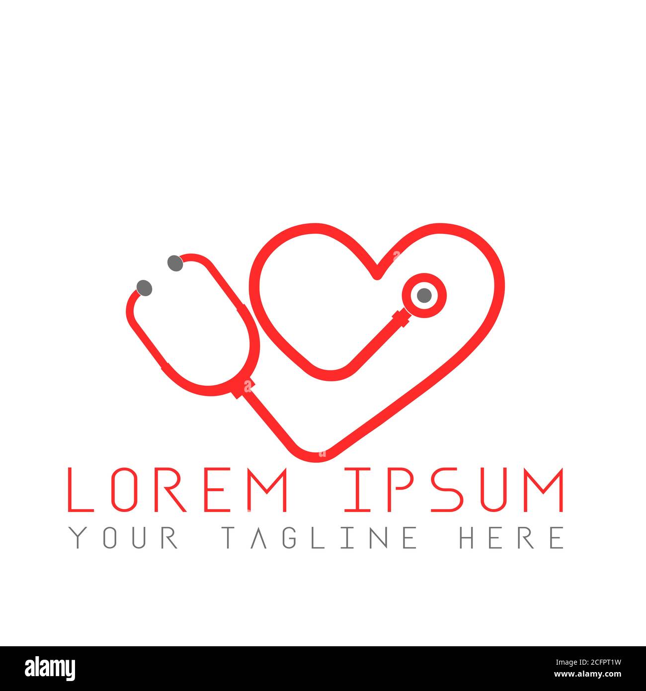 cardiology illustration vector logo design for medical and health care ...