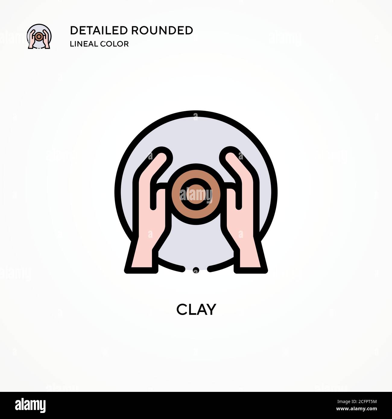 Clay vector icon. Modern vector illustration concepts. Easy to edit and ...