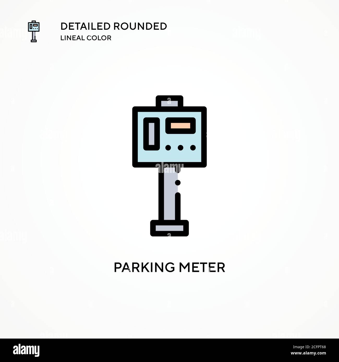 Parking meter vector icon. Modern vector illustration concepts. Easy to ...