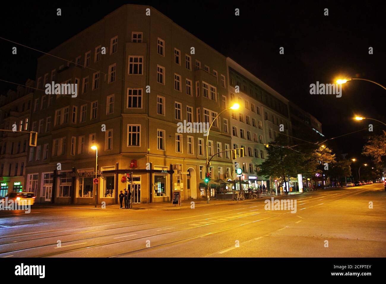 The building in Berlin at night, Germany Stock Photo - Alamy