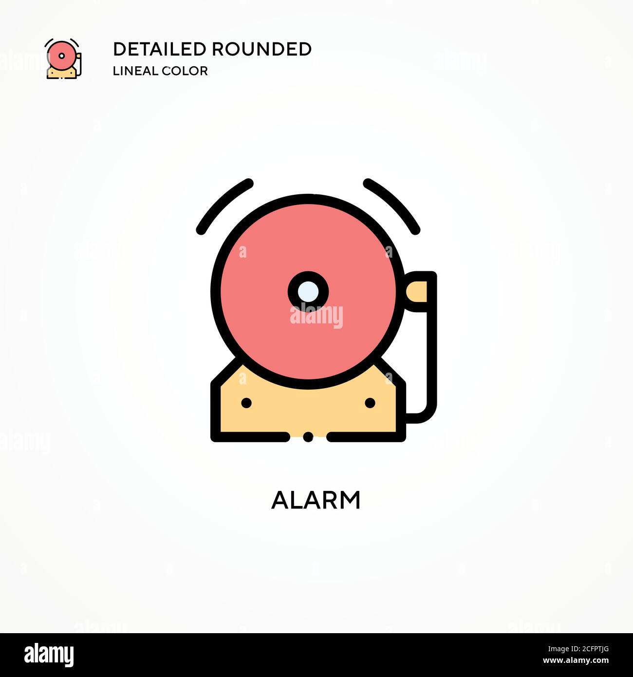 Alarm vector icon. Modern vector illustration concepts. Easy to edit ...
