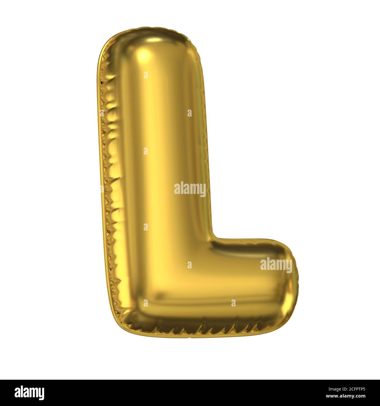 Golden balloon font 3d rendering, letter L Stock Photo - Alamy