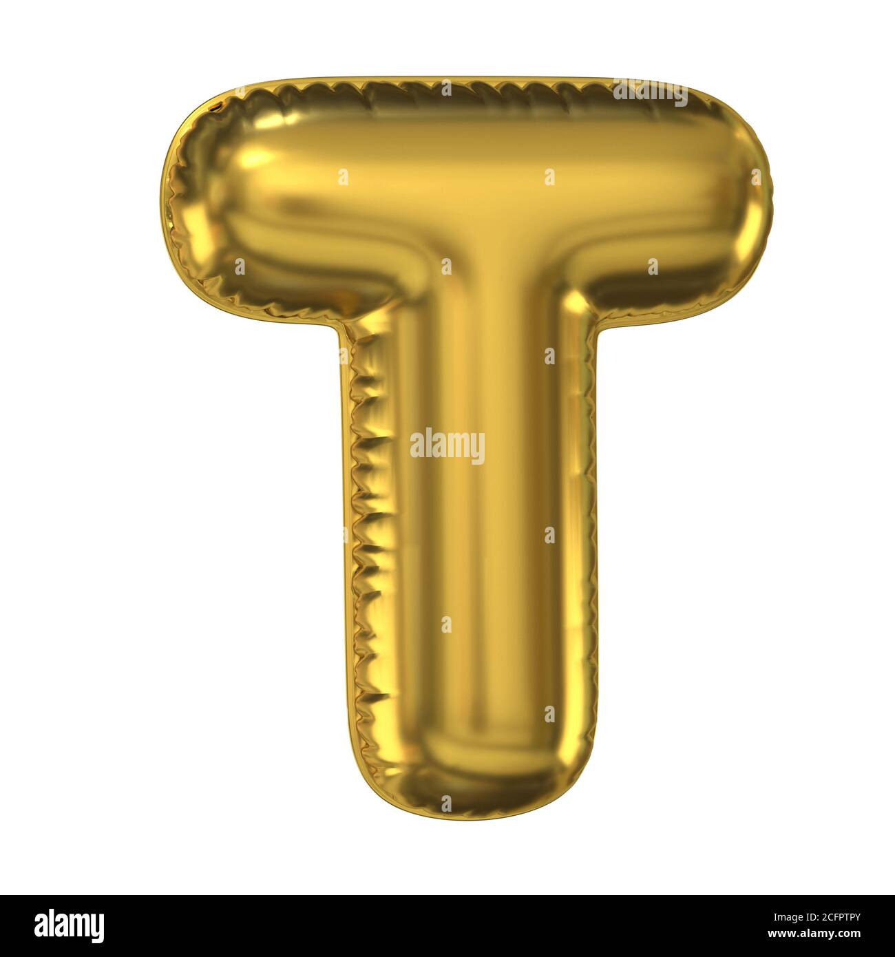 Golden 3d Letters T