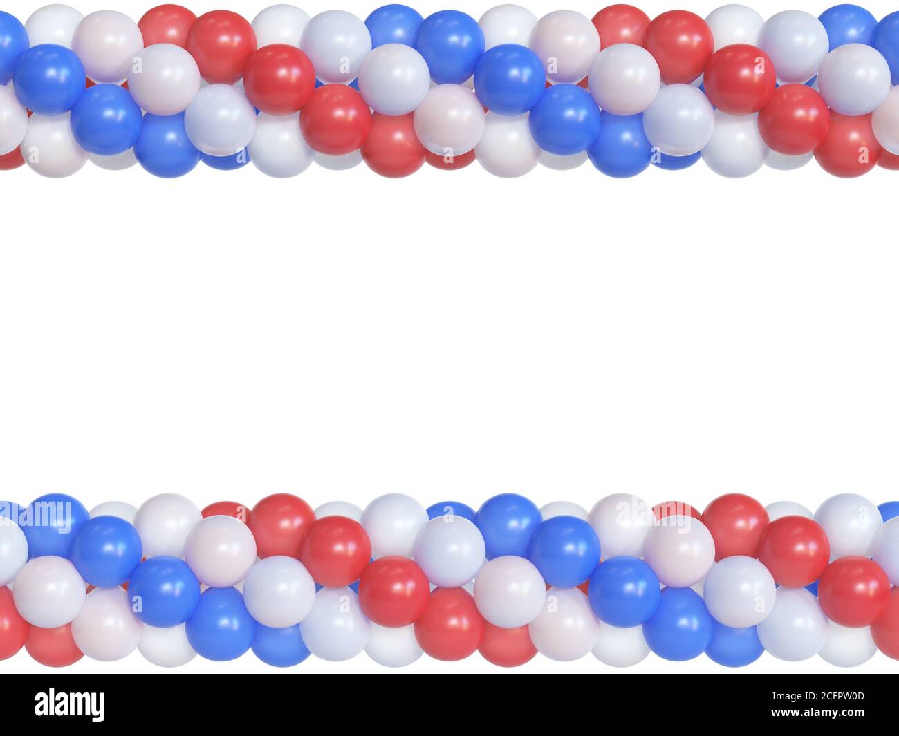 Balloons frame, celebration template, 3d rendering Stock Photo - Alamy
