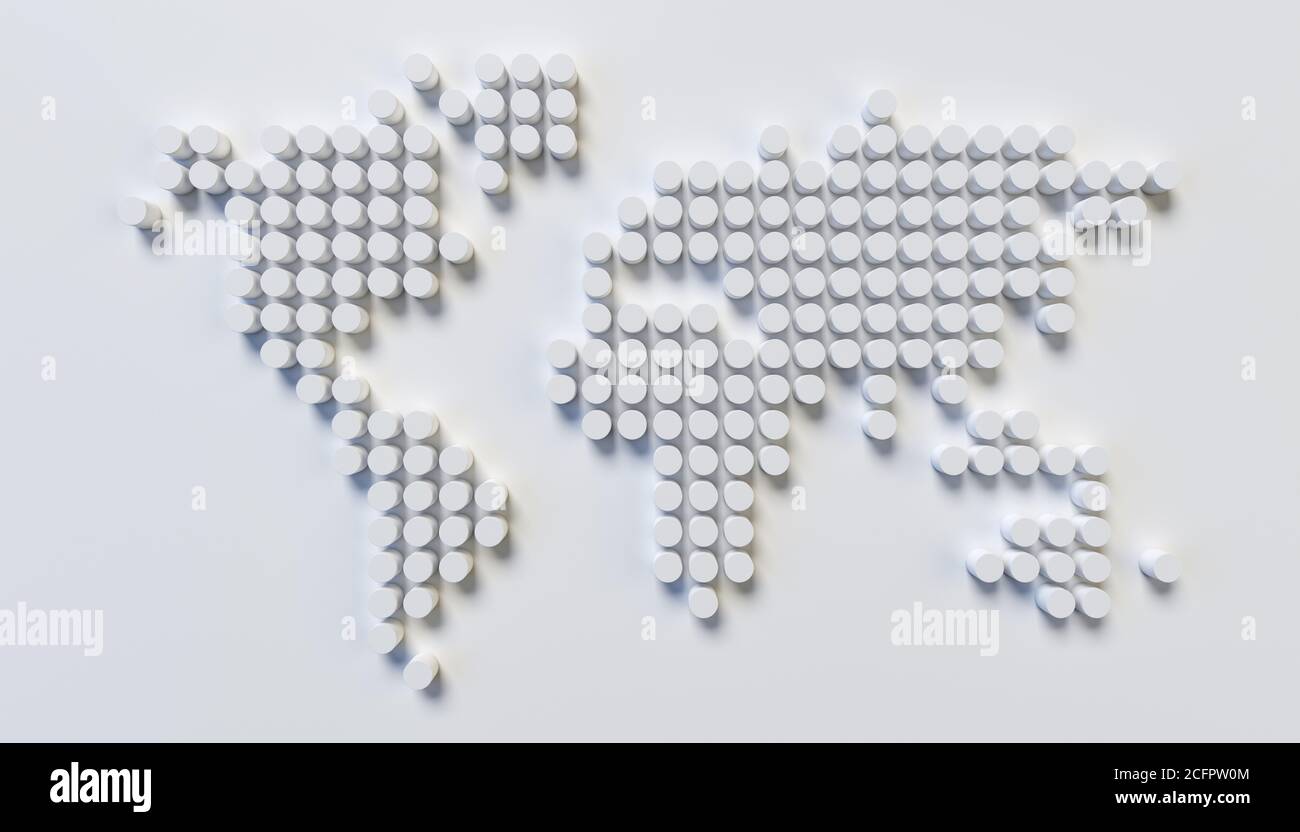 World map wall sculpture, stylized world map made of the circular ...