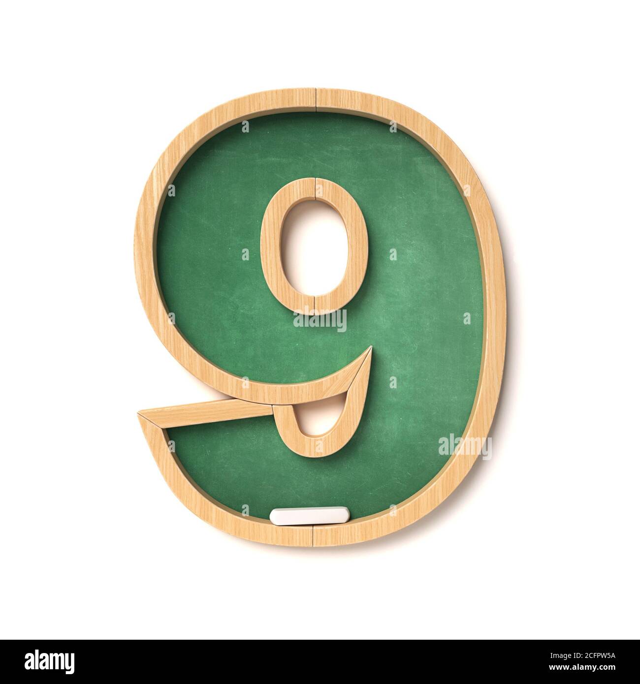 Number 9 blackboard Cut Out Stock Images & Pictures - Alamy