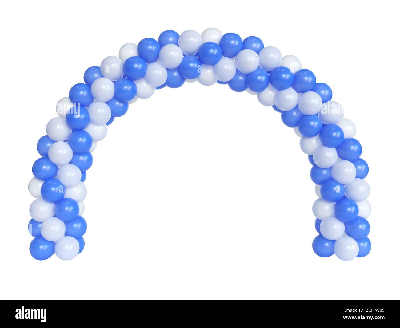 Arc made of balloons, balloon gate, portal, 3d rendering Stock Photo ...