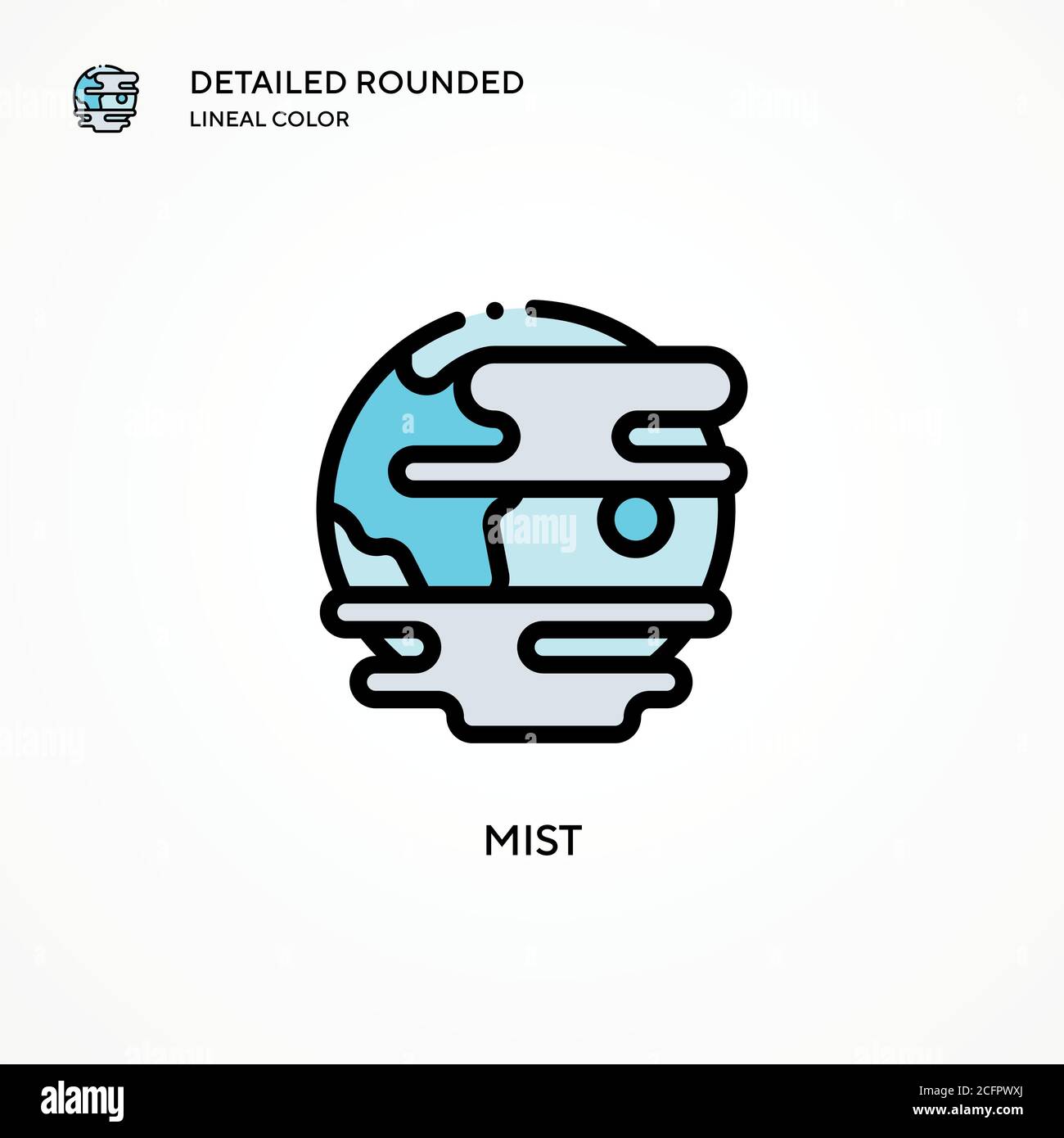Mist vector icon. Modern vector illustration concepts. Easy to edit and ...