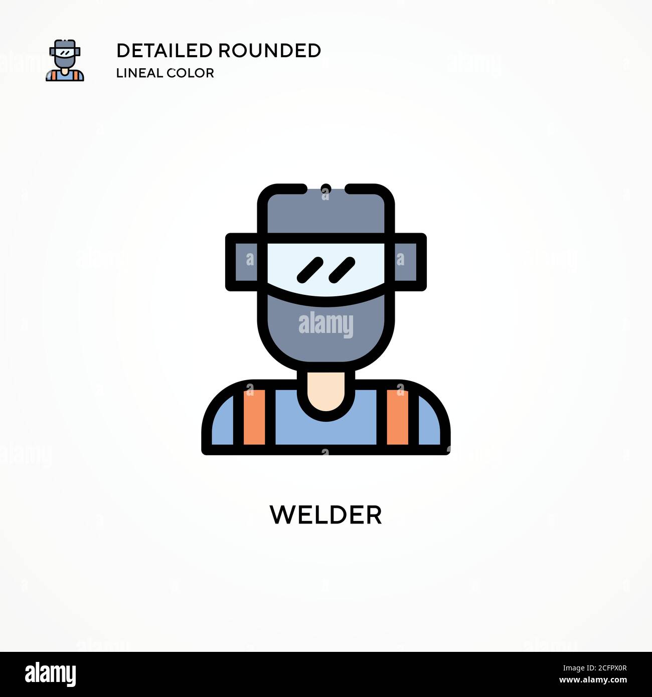 Welder vector icon. Modern vector illustration concepts. Easy to edit ...