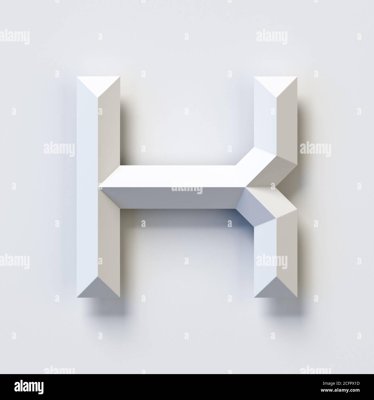 Square three dimensional font, white, simple, geometric, casting shadow ...