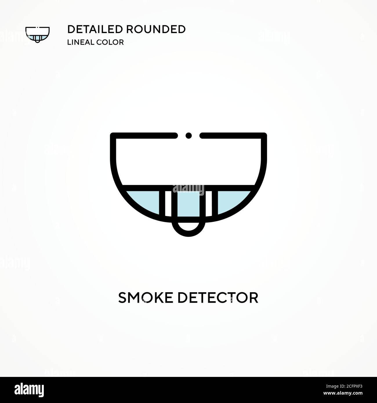 Smoke detector vector icon. Modern vector illustration concepts. Easy ...