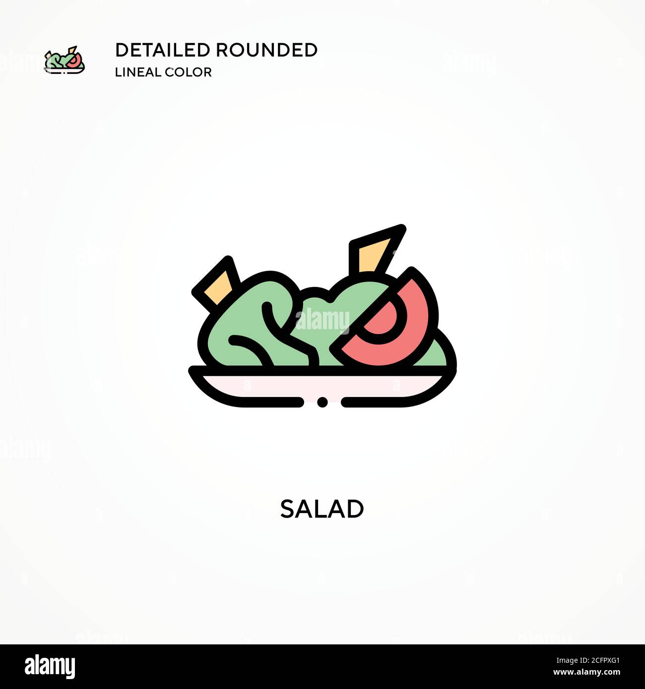 Salad vector icon. Modern vector illustration concepts. Easy to edit ...
