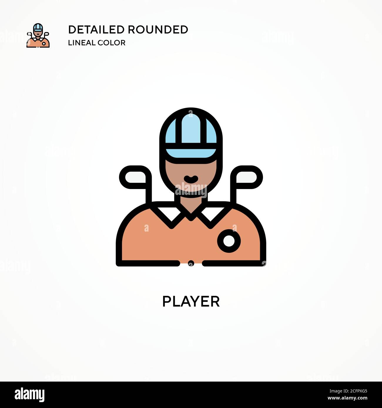 Player vector icon. Modern vector illustration concepts. Easy to edit ...