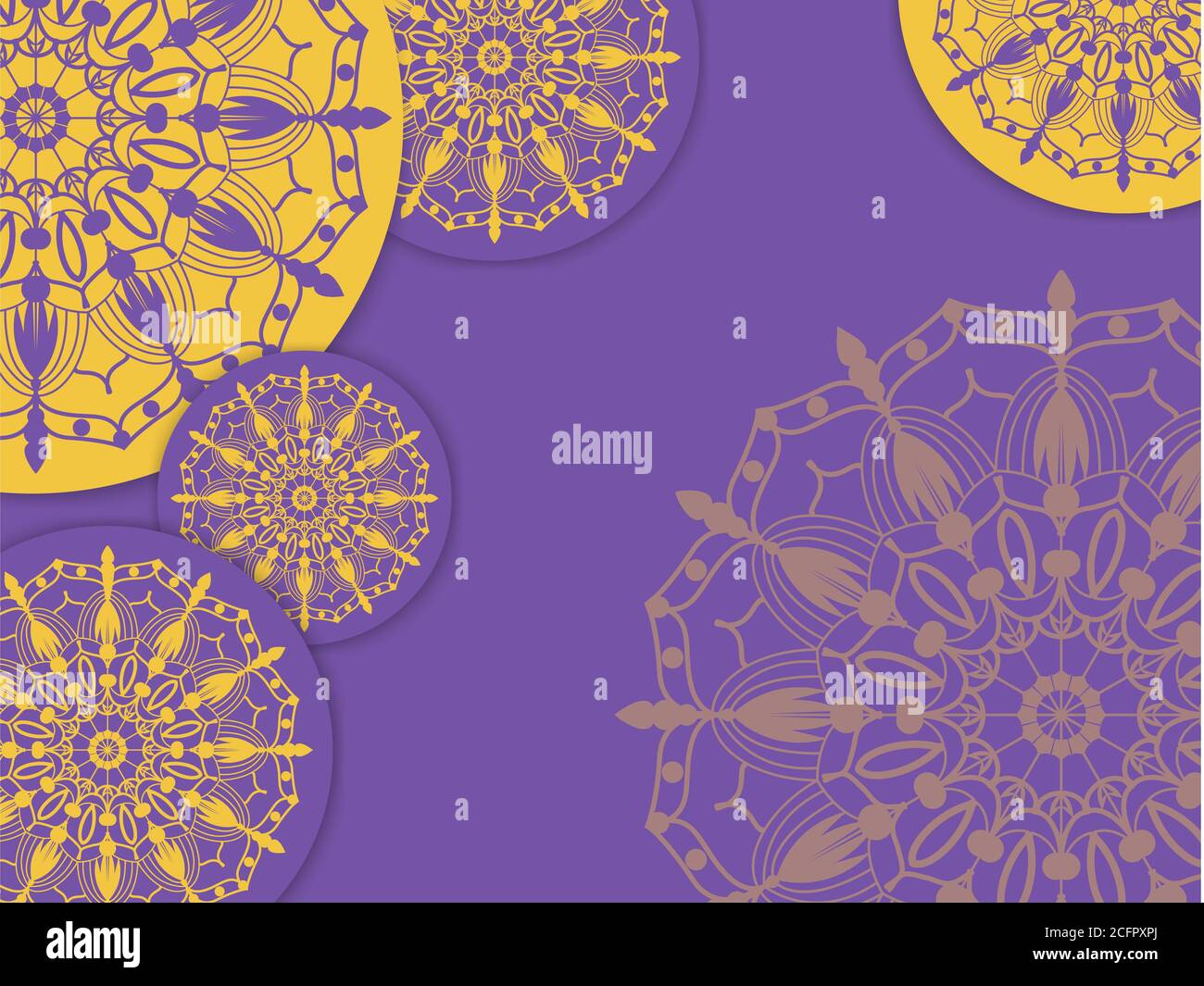 yellow and violet abstract concentric patterns Stock Photo - Alamy