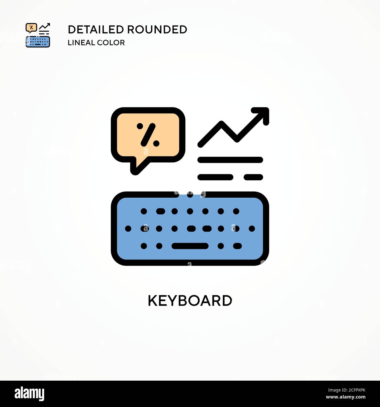Keyboard vector icon. Modern vector illustration concepts. Easy to edit ...