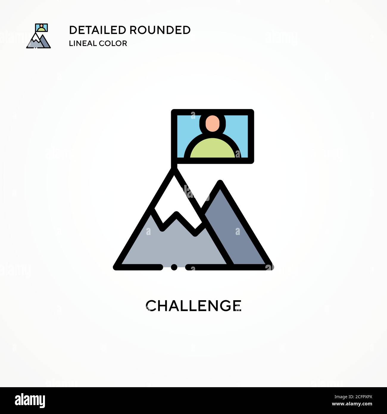 Challenge vector icon. Modern vector illustration concepts. Easy to ...