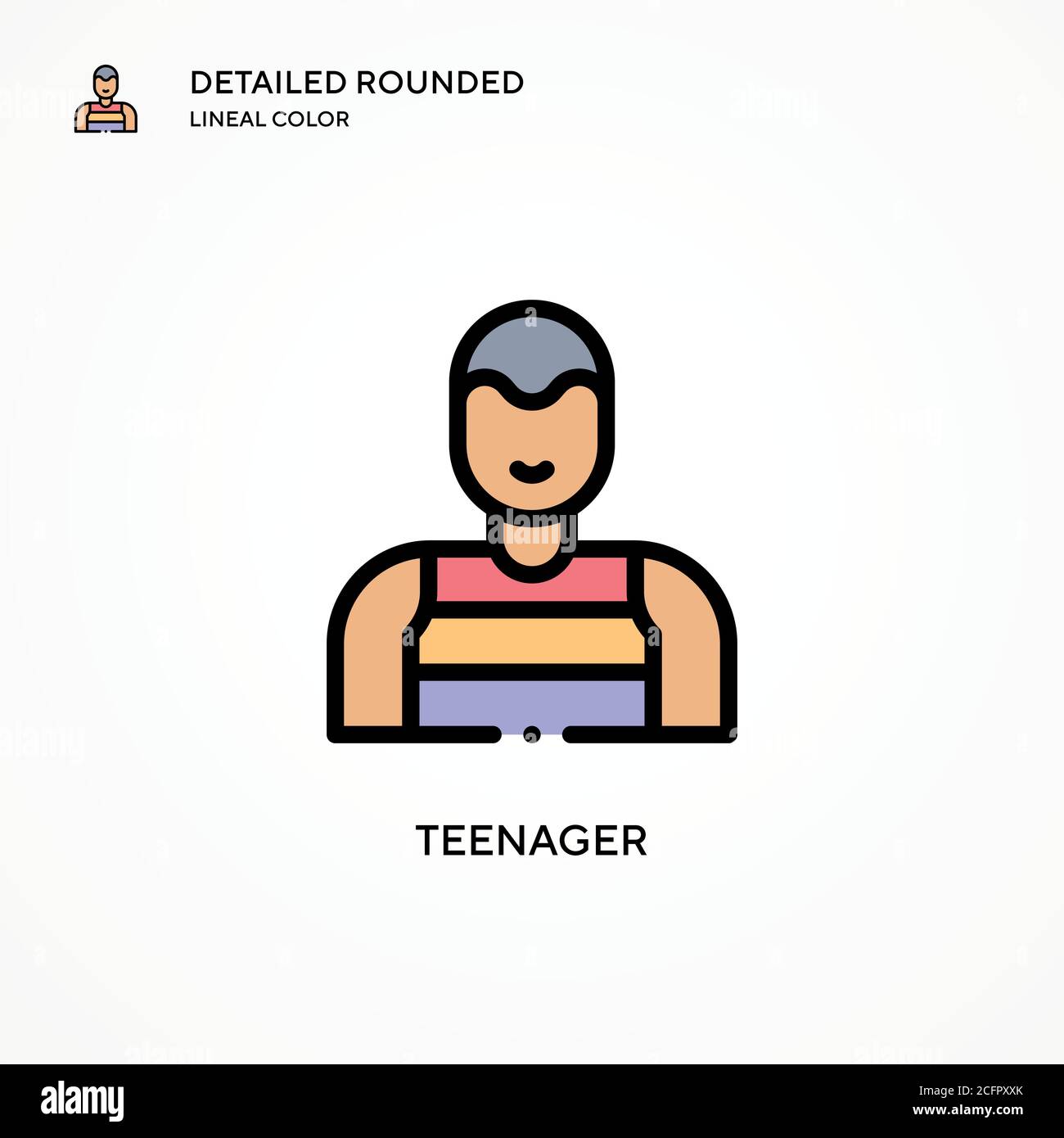 Teenager vector icon. Modern vector illustration concepts. Easy to edit ...