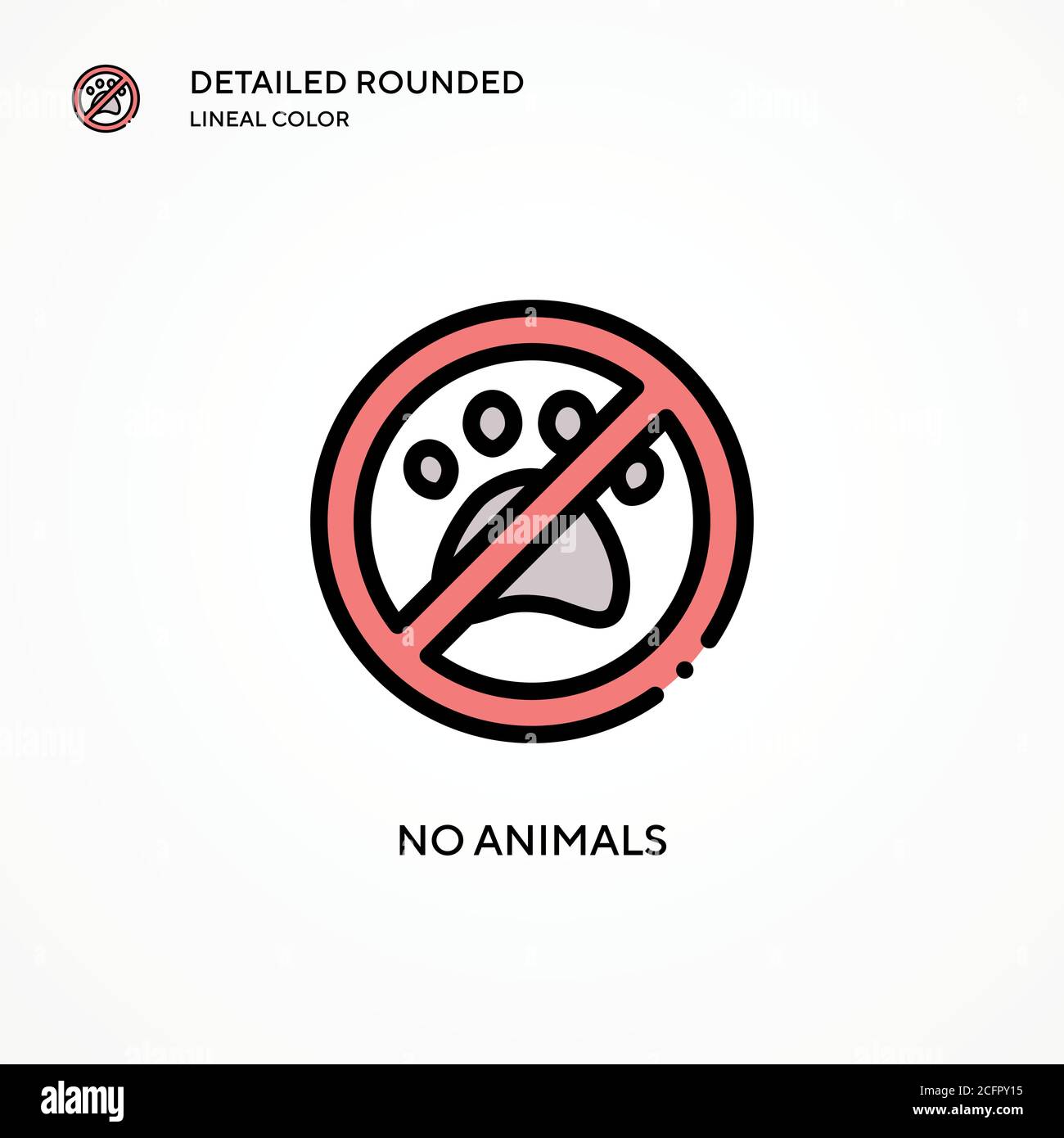 No animals vector icon. Modern vector illustration concepts. Easy to ...