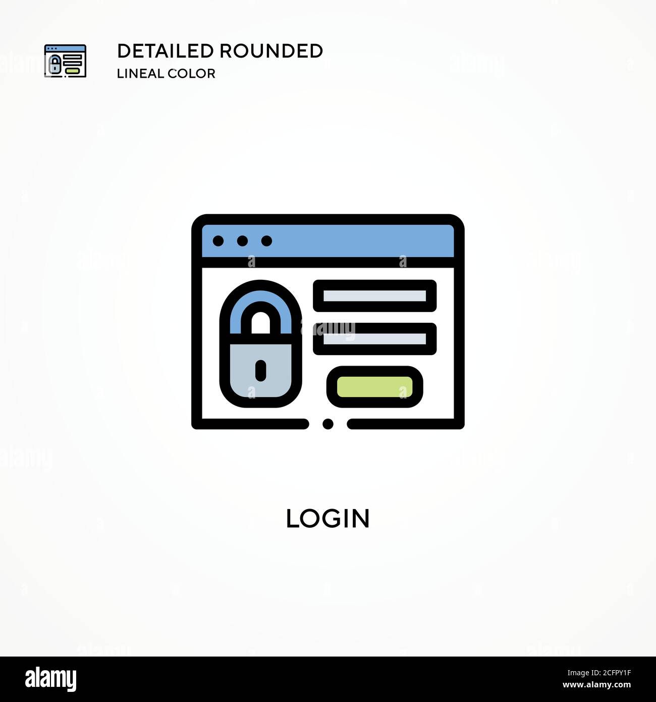 Login vector icon. Modern vector illustration concepts. Easy to edit ...