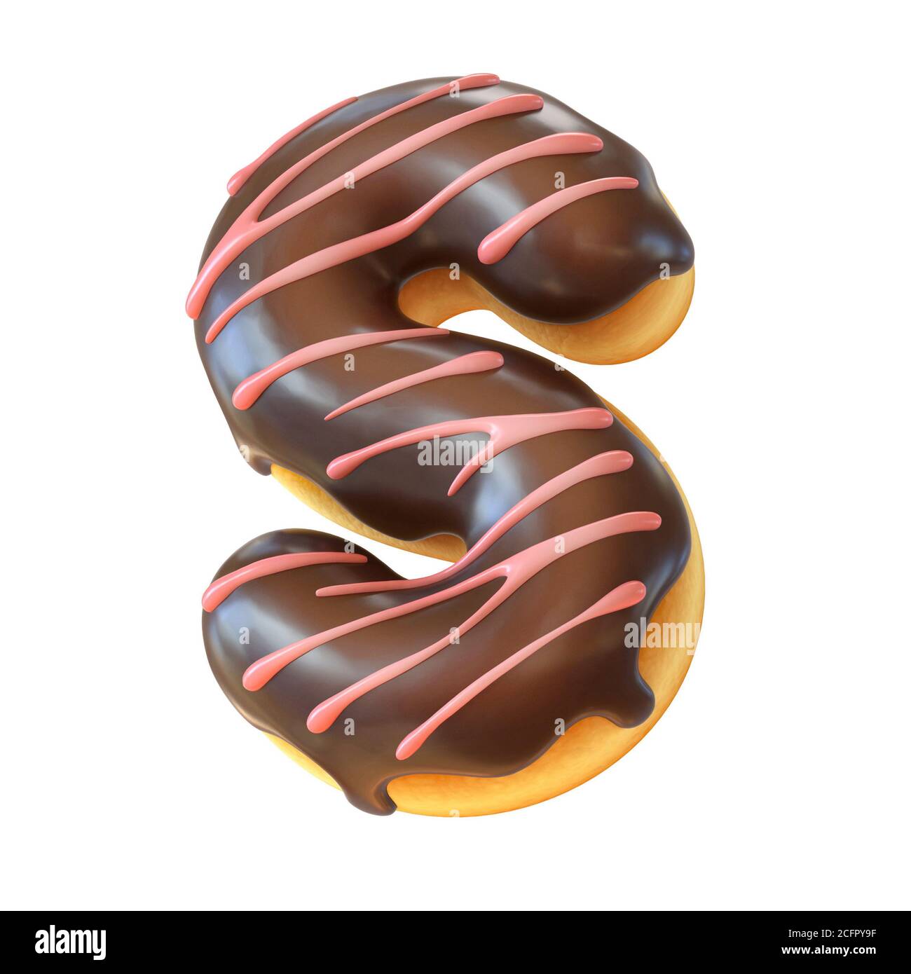 Letter donut font doughnut alphabet hi-res stock photography and images ...
