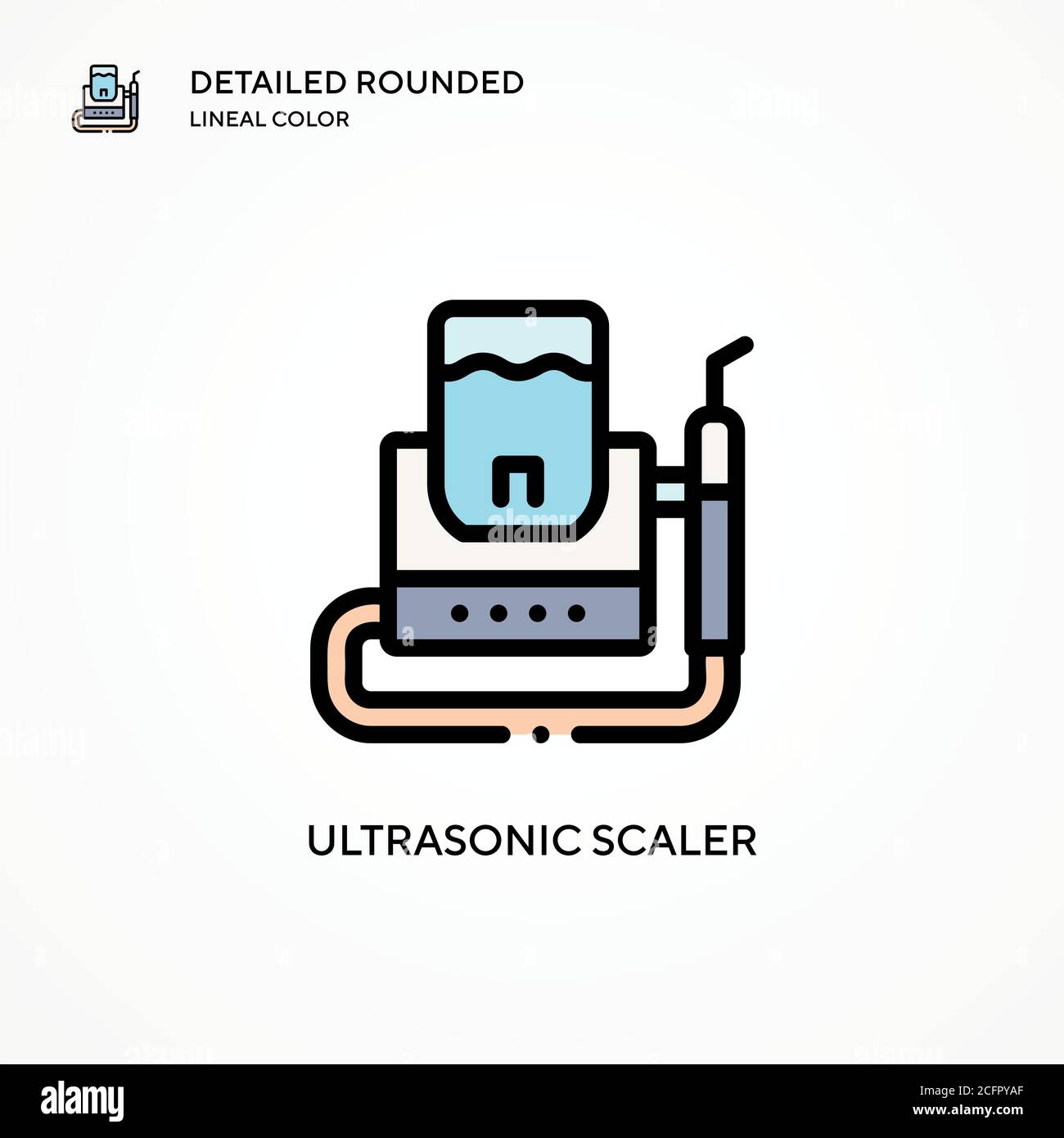 Ultrasonic scaler vector icon. Modern vector illustration concepts ...