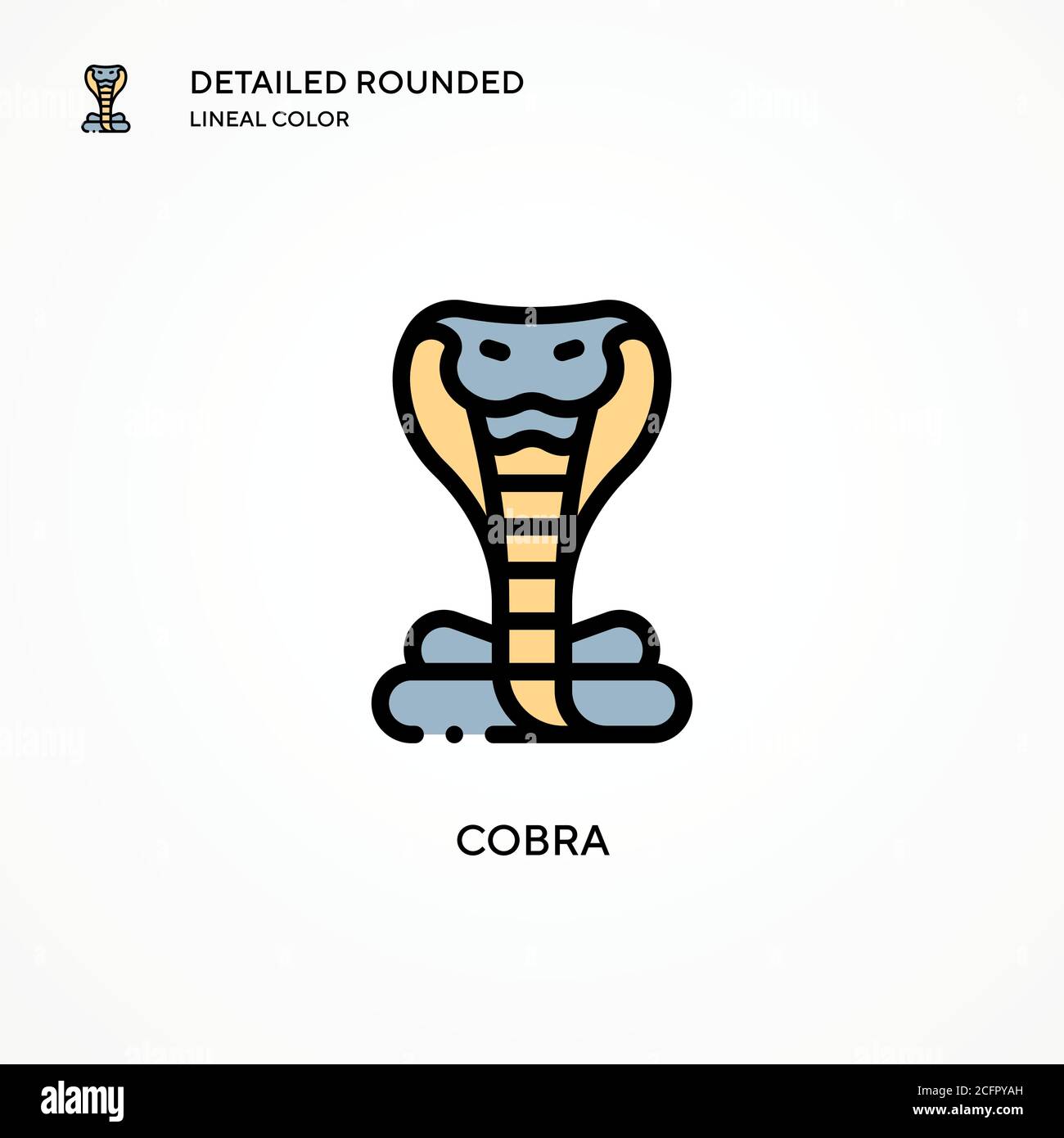 Cobra vector icon. Modern vector illustration concepts. Easy to edit ...