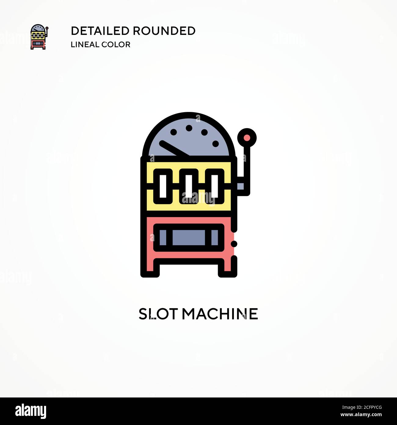 Slot machine vector icon. Modern vector illustration concepts. Easy to ...