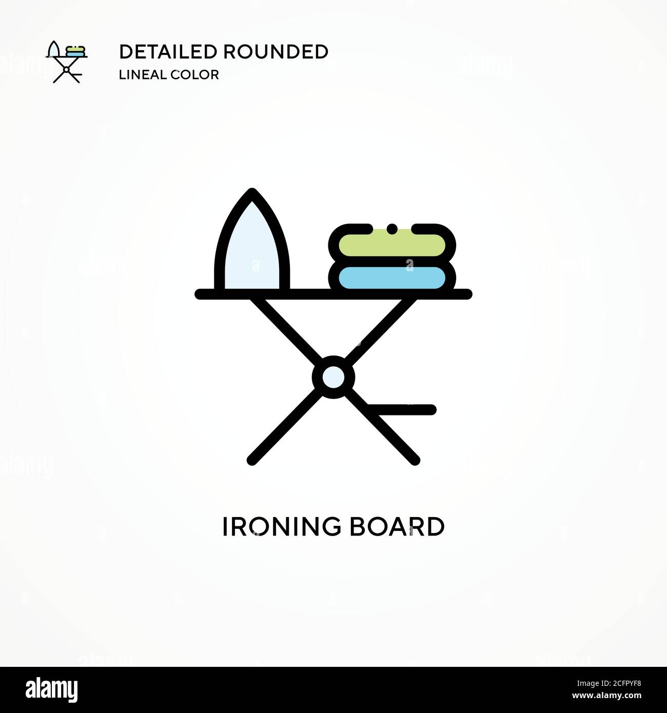 Ironing board vector icon. Modern vector illustration concepts. Easy to ...