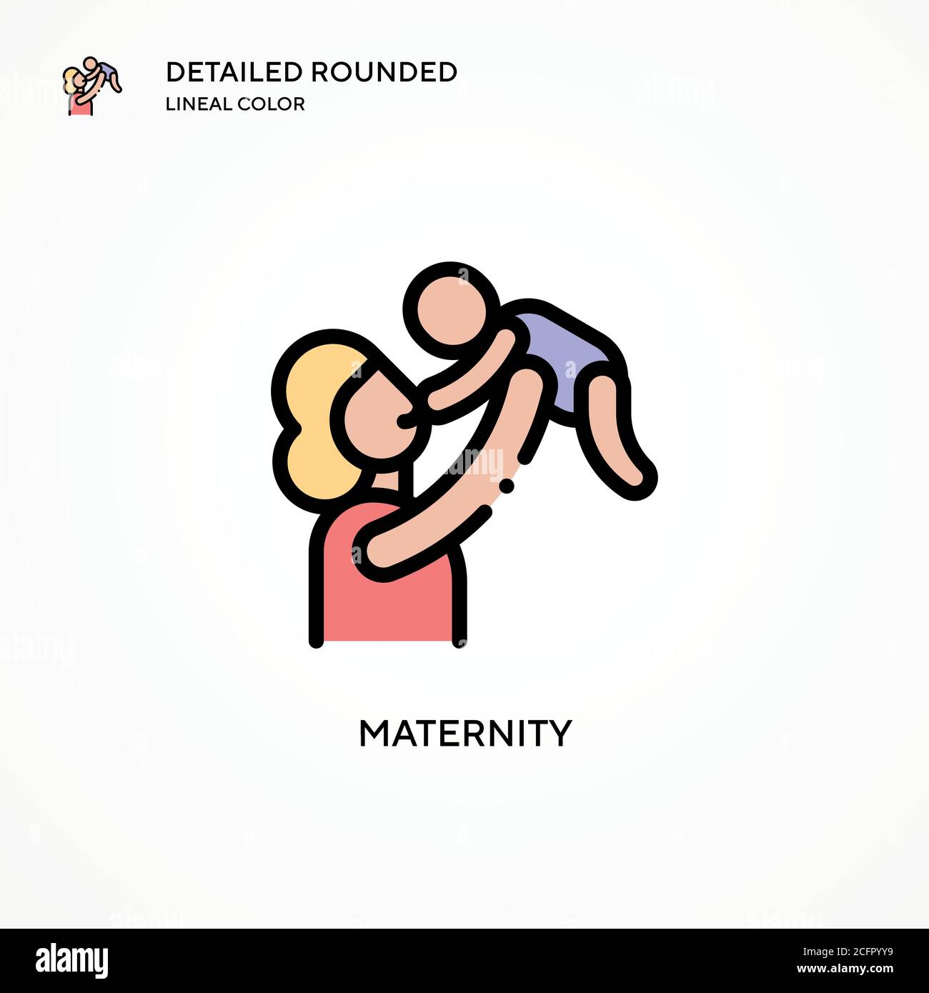 Maternity vector icon. Modern vector illustration concepts. Easy to ...