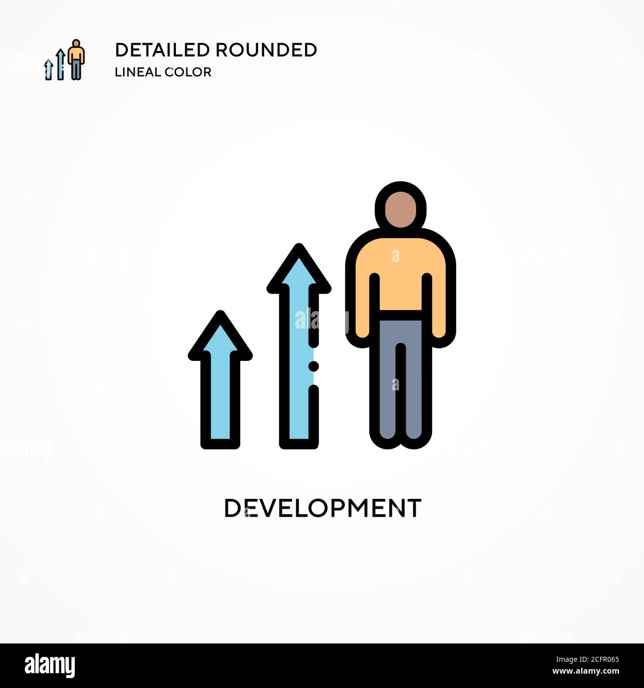 Development vector icon. Modern vector illustration concepts. Easy to ...