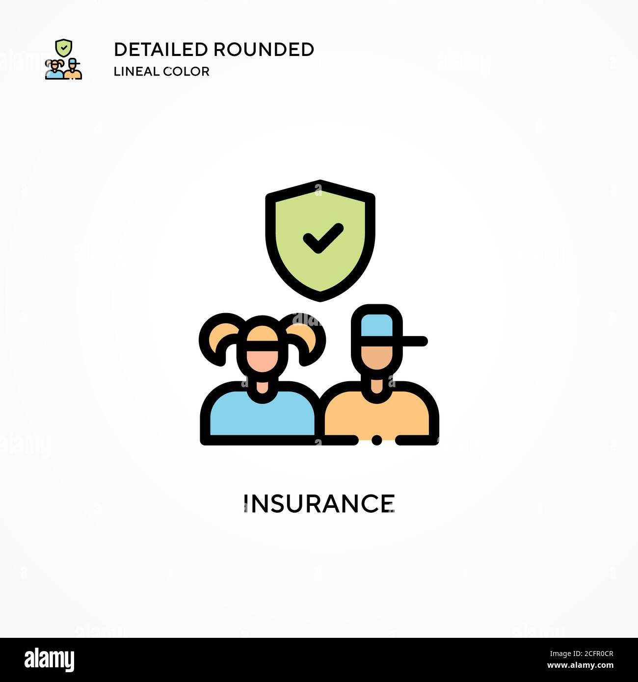 Insurance vector icon. Modern vector illustration concepts. Easy to ...