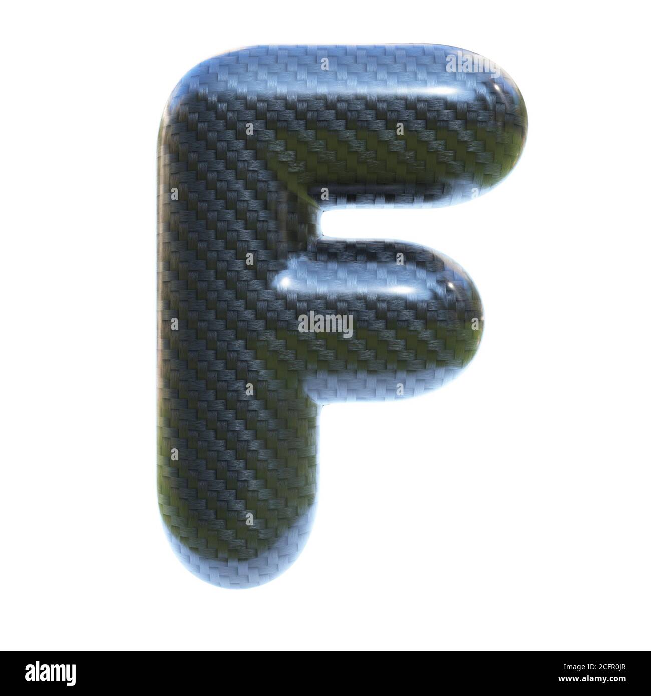 Carbon fiber font, 3d rendering, letter F Stock Photo - Alamy