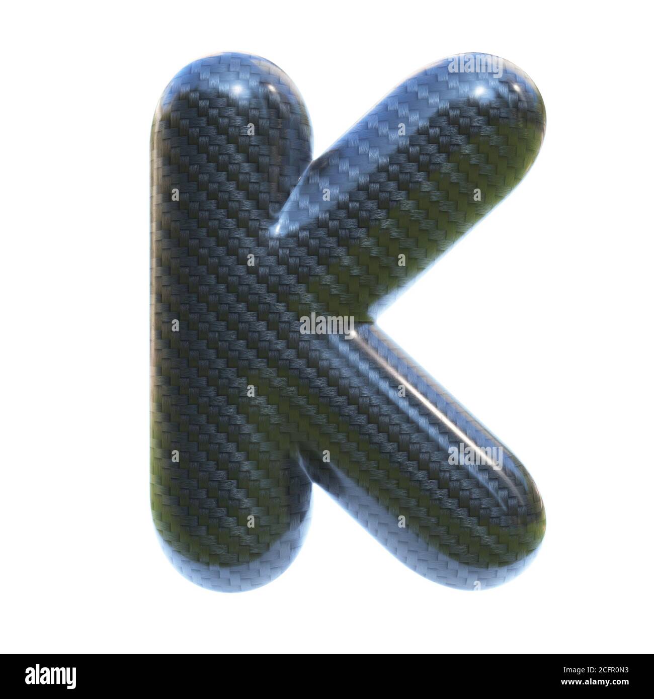 Carbon fiber font, 3d rendering, letter K Stock Photo - Alamy