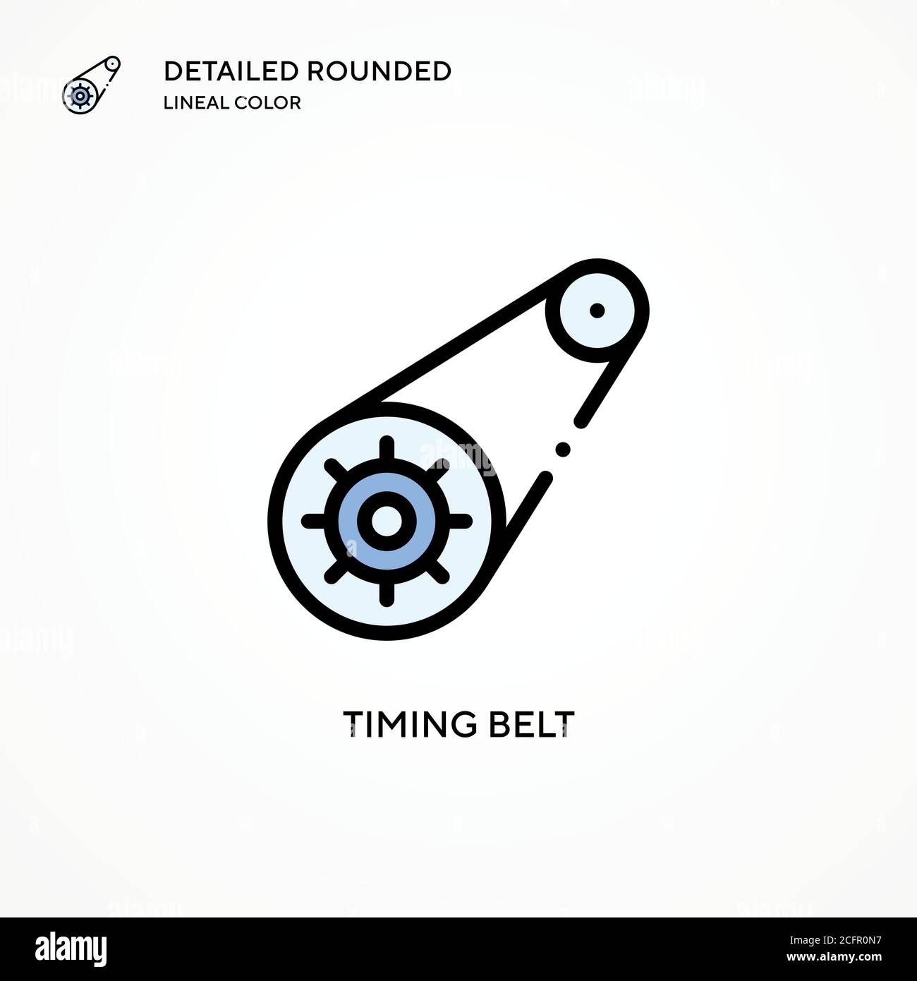 Timing belt vector icon. Modern vector illustration concepts. Easy to ...