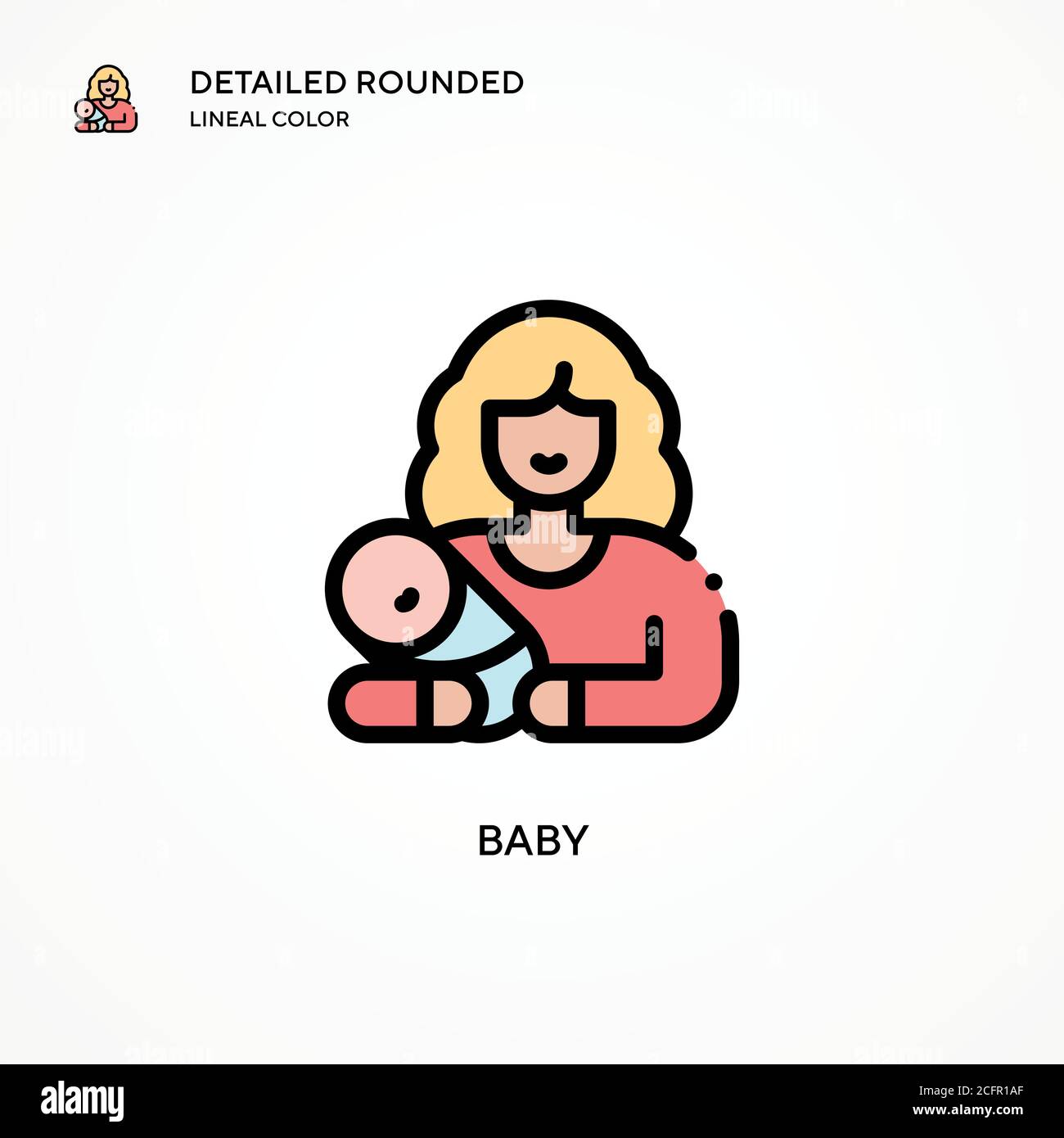 Baby vector icon. Modern vector illustration concepts. Easy to edit and ...