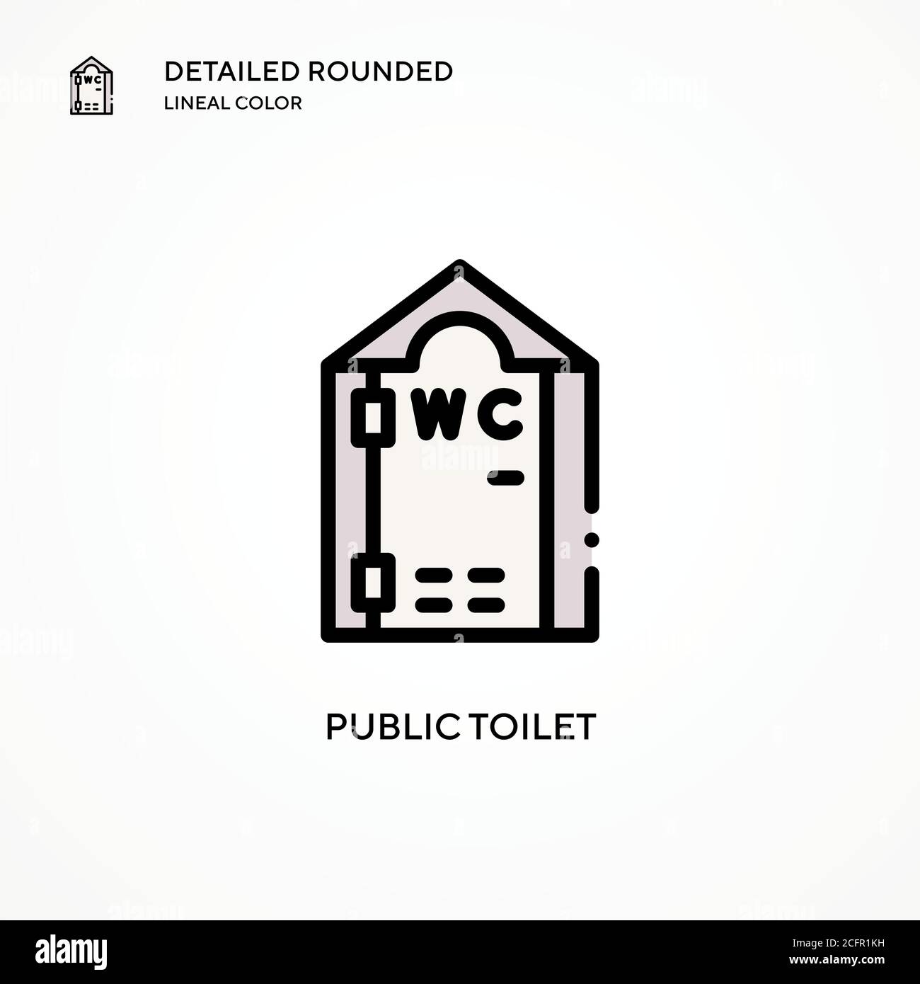 Public toilet vector icon. Modern vector illustration concepts. Easy to ...