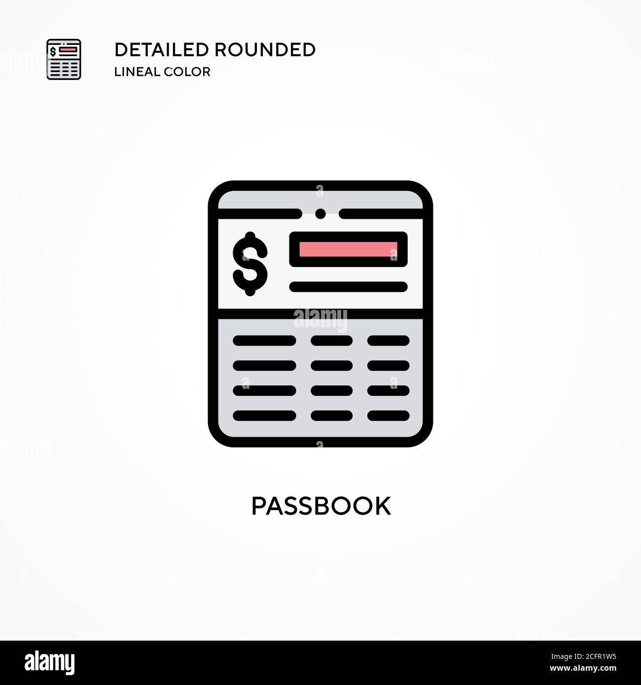 Account passbook Stock Vector Images - Alamy