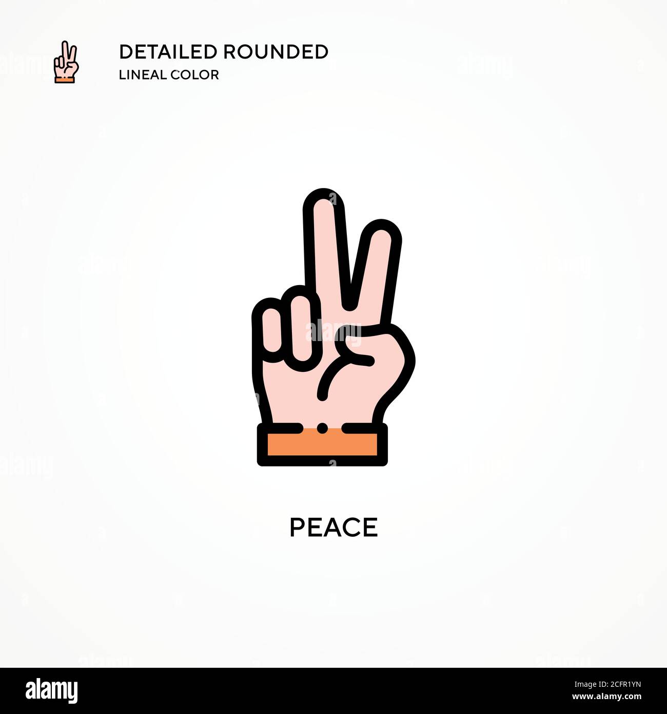 Peace vector icon. Modern vector illustration concepts. Easy to edit ...