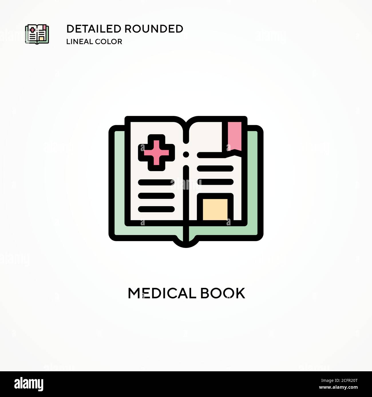 Medical book vector icon. Modern vector illustration concepts. Easy to ...