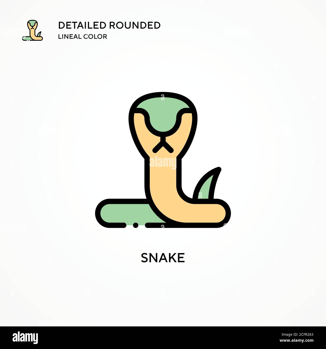 Snake vector icon. Modern vector illustration concepts. Easy to edit ...