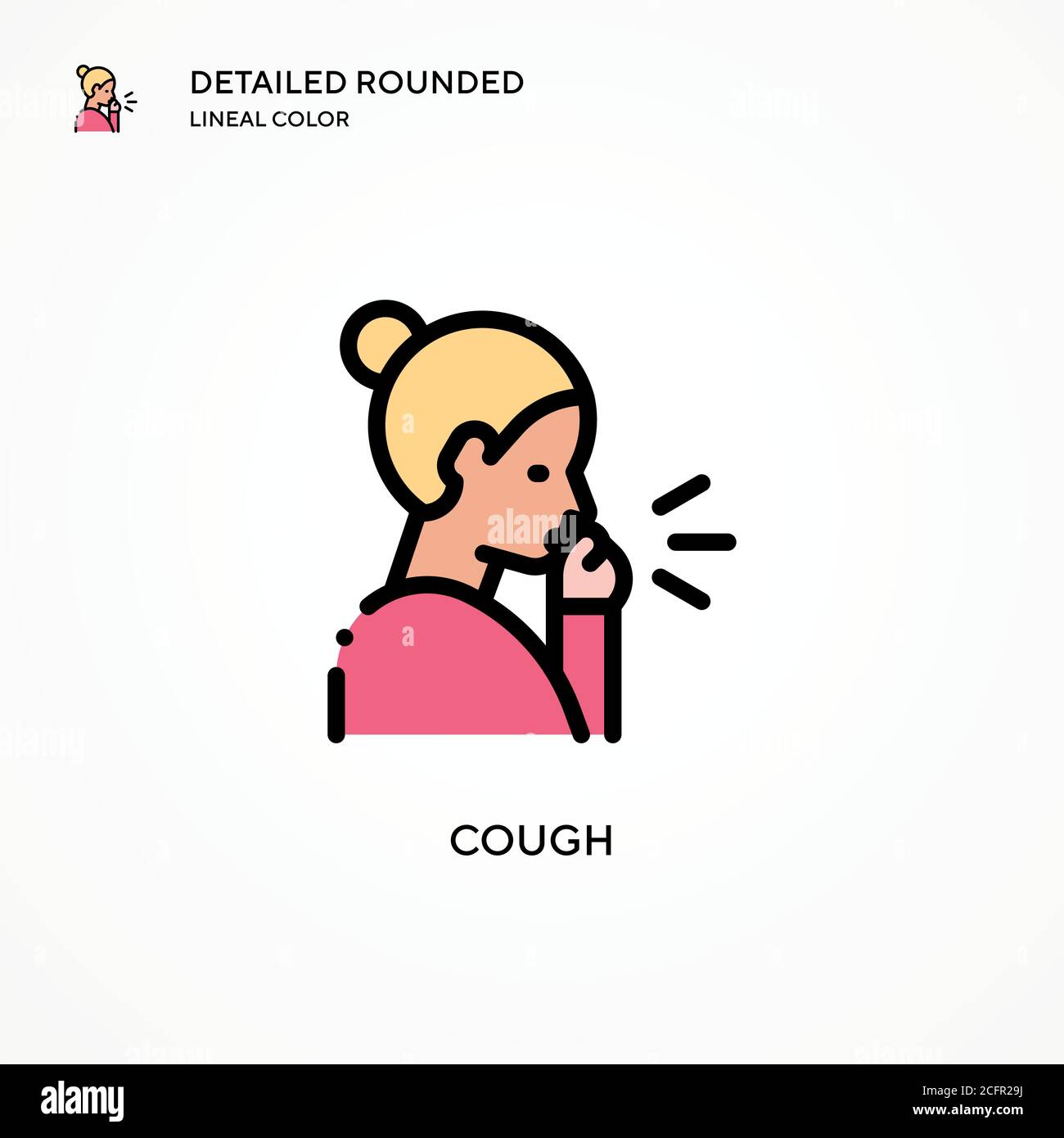 Cough vector icon. Modern vector illustration concepts. Easy to edit ...