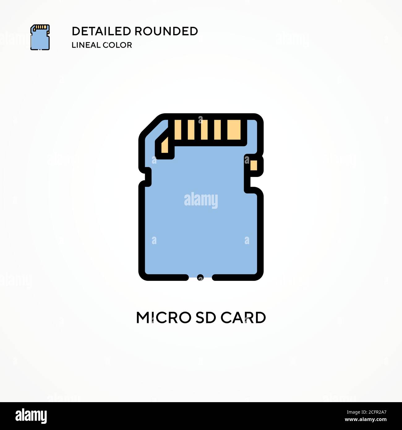 Micro sd card vector icon. Modern vector illustration concepts. Easy to ...