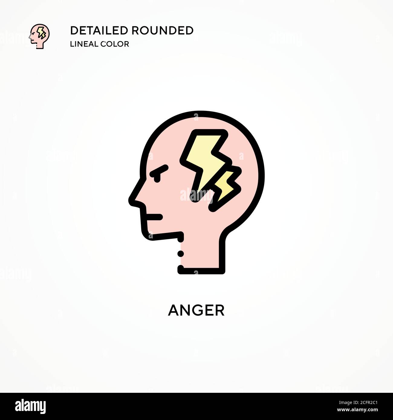 Anger vector icon. Modern vector illustration concepts. Easy to edit ...