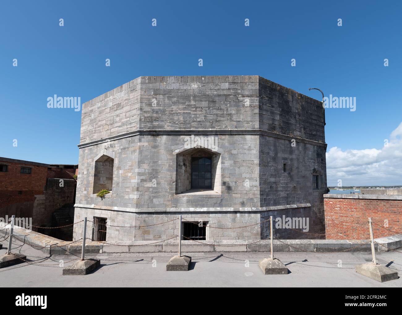 Historic Tudor Keep at Hurst Castle in Hampshire, UK Stock Photo - Alamy