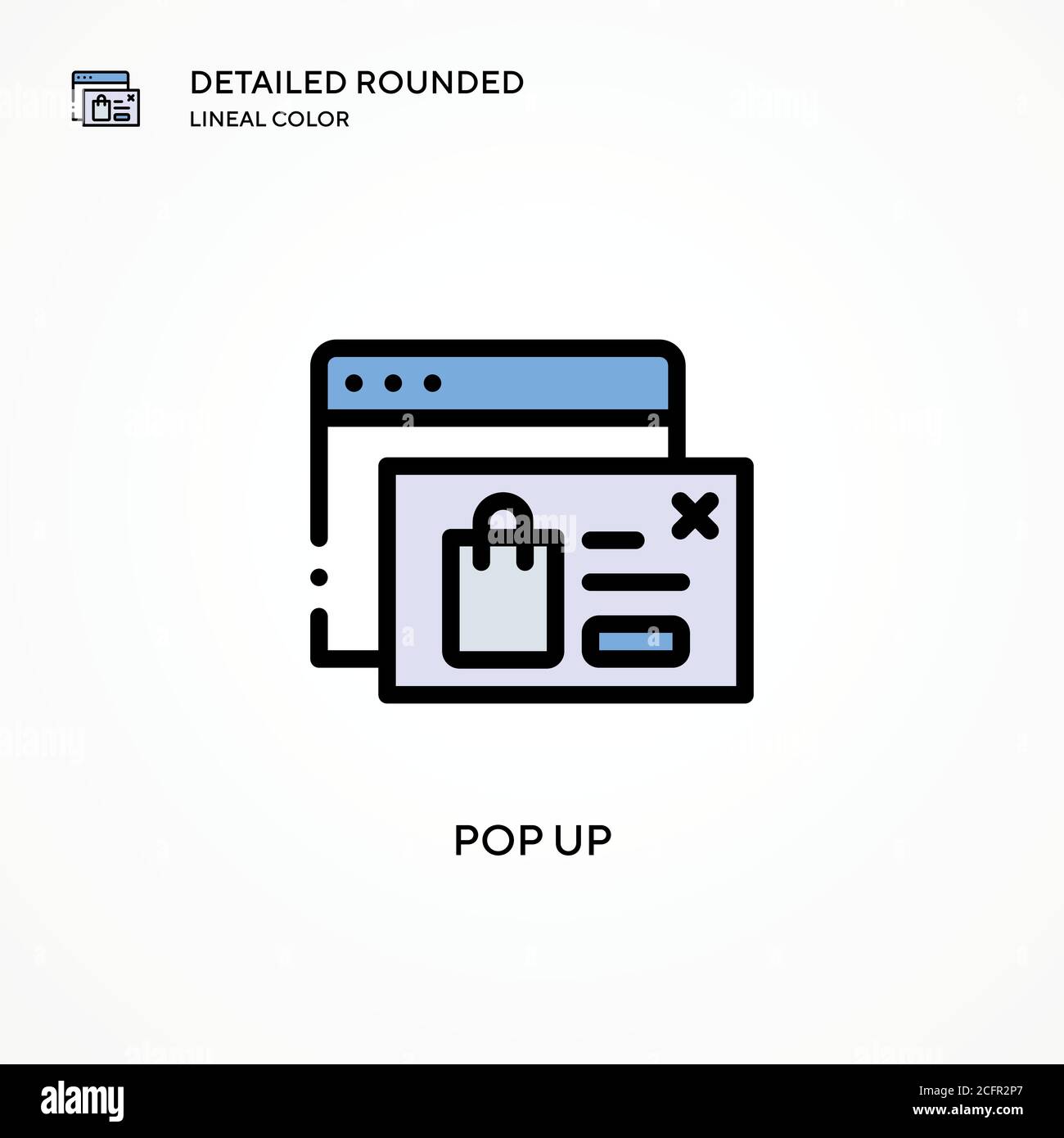 Pop up vector icon. Modern vector illustration concepts. Easy to edit ...
