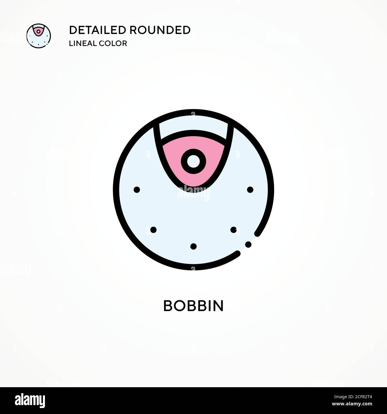 Bobbin vector icon. Modern vector illustration concepts. Easy to edit ...