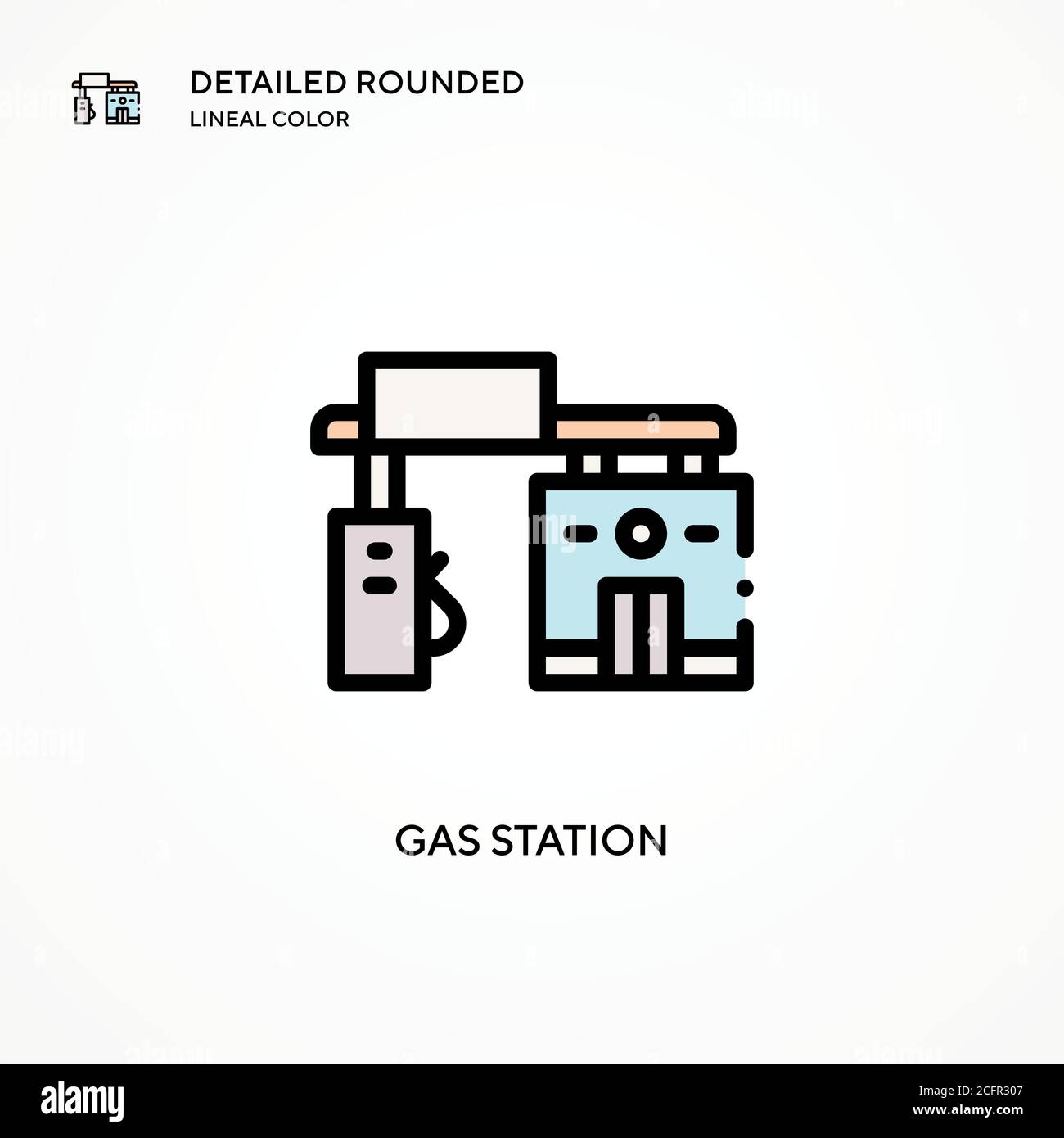 Gas station vector icon. Modern vector illustration concepts. Easy to ...