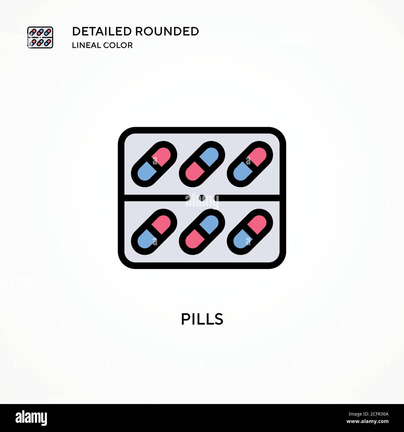 Pills vector icon. Modern vector illustration concepts. Easy to edit ...