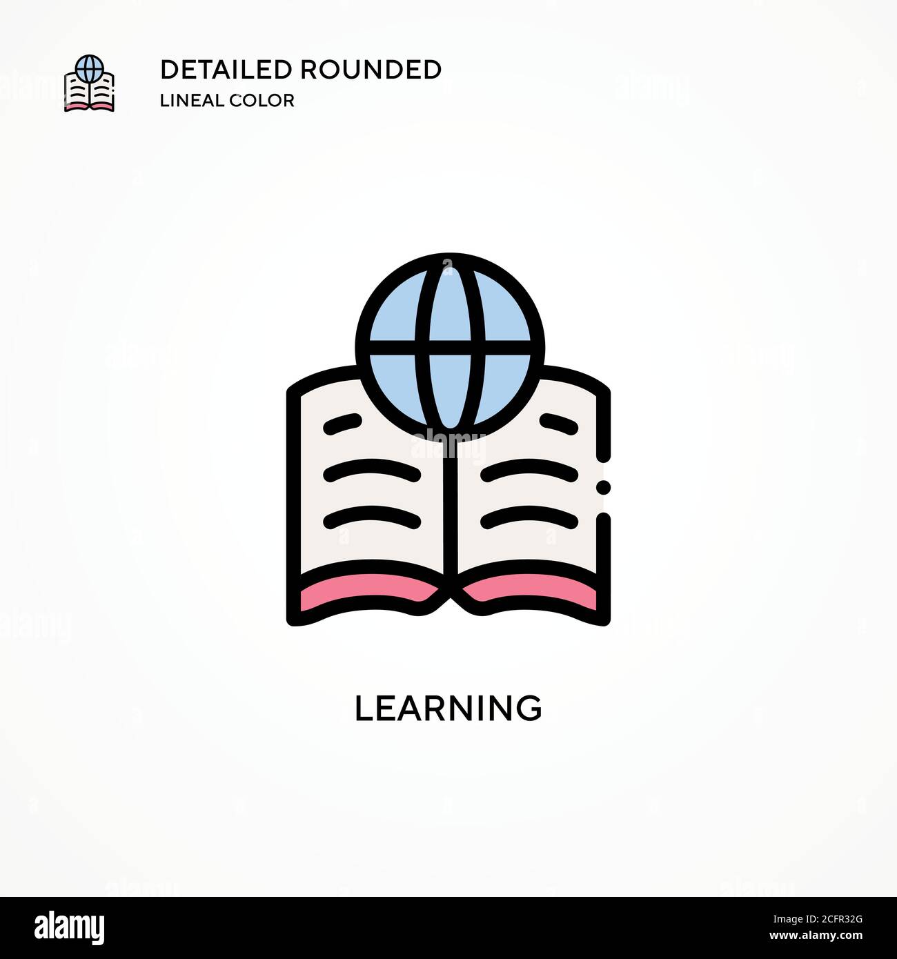 Learning vector icon. Modern vector illustration concepts. Easy to edit ...