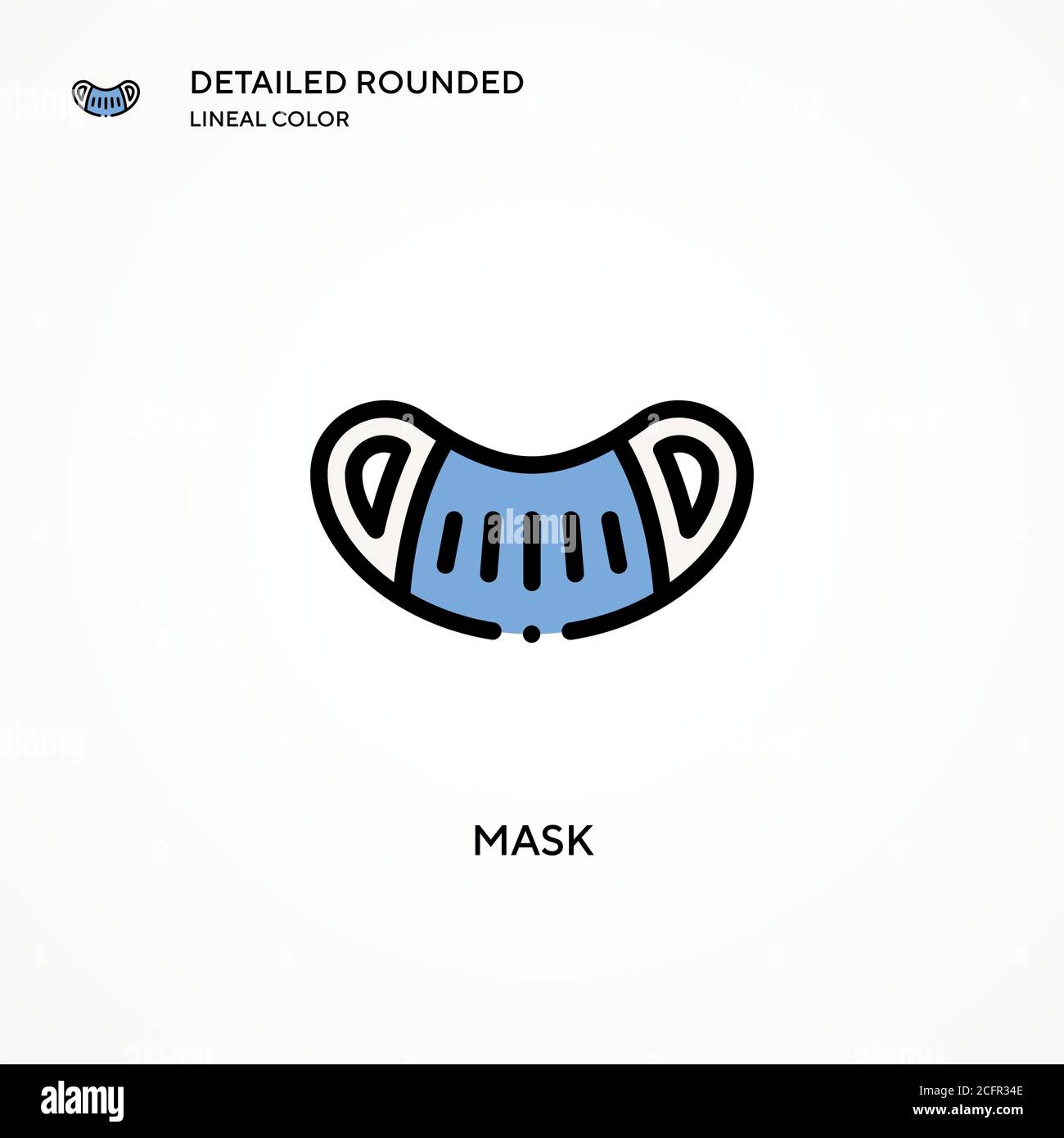 Mask vector icon. Modern vector illustration concepts. Easy to edit and ...